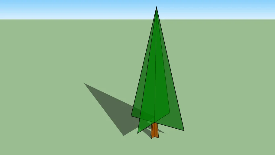 Sketchy Minimal Triangle Tree #2 | 3D Warehouse