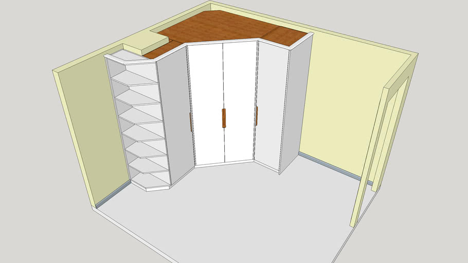 C. Matthews Corner Wardrobe | 3D Warehouse
