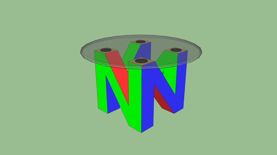 N64 Logo End Table | 3D Warehouse