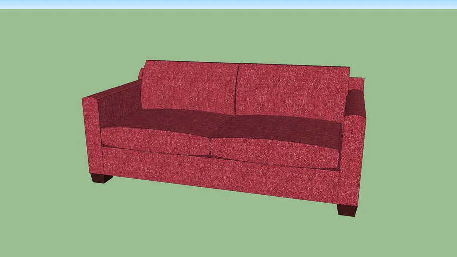 Davis Sofa Ruby Crate & Barrel | 3D Warehouse