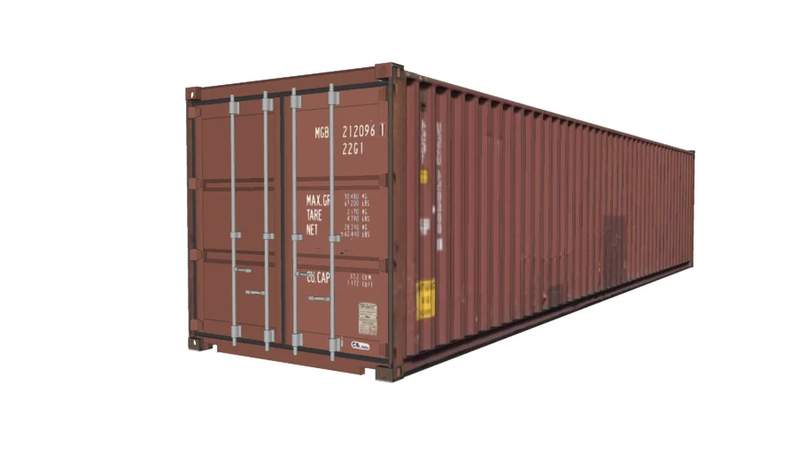 Shipping Container 40ft-Red | 3D Warehouse