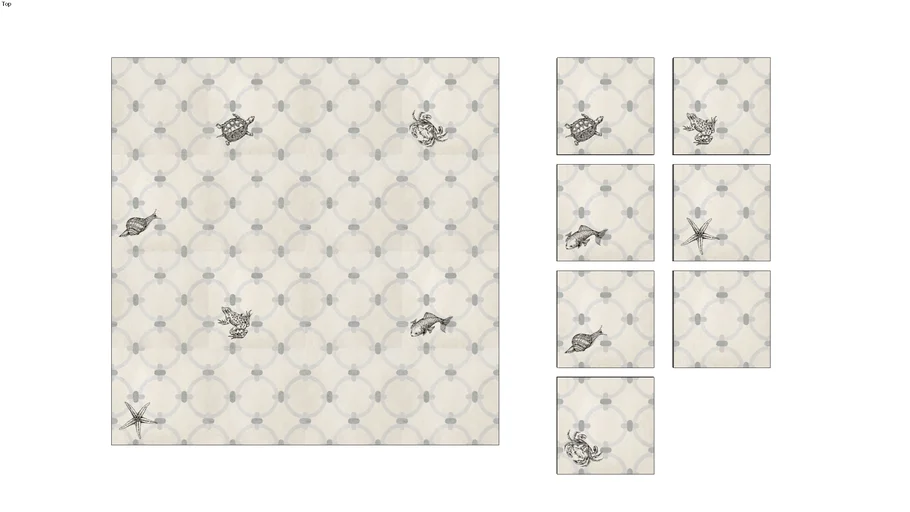 Patchwork Macaya Humo 20X20 | 3D Warehouse