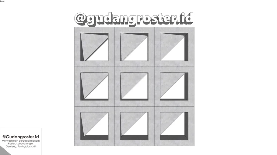 39 - Roster , WA: +62 895-3289-00966 @gudangroster.id | 3D Warehouse