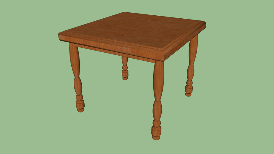 Square Dining Table | 3D Warehouse