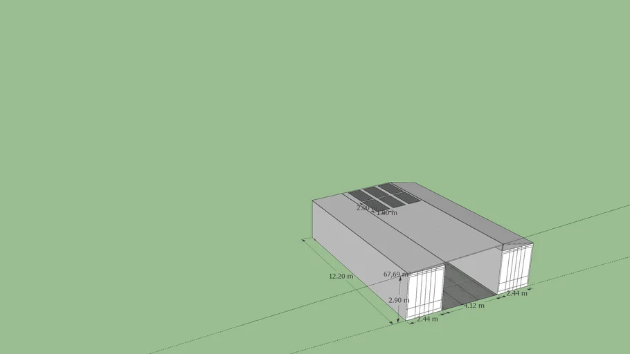 garage from 40ft hc container | 3D Warehouse