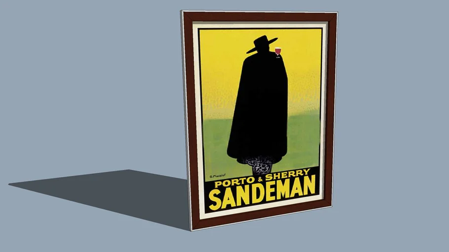 Sandeman Porto & Sherry Framed Poster | 3D Warehouse