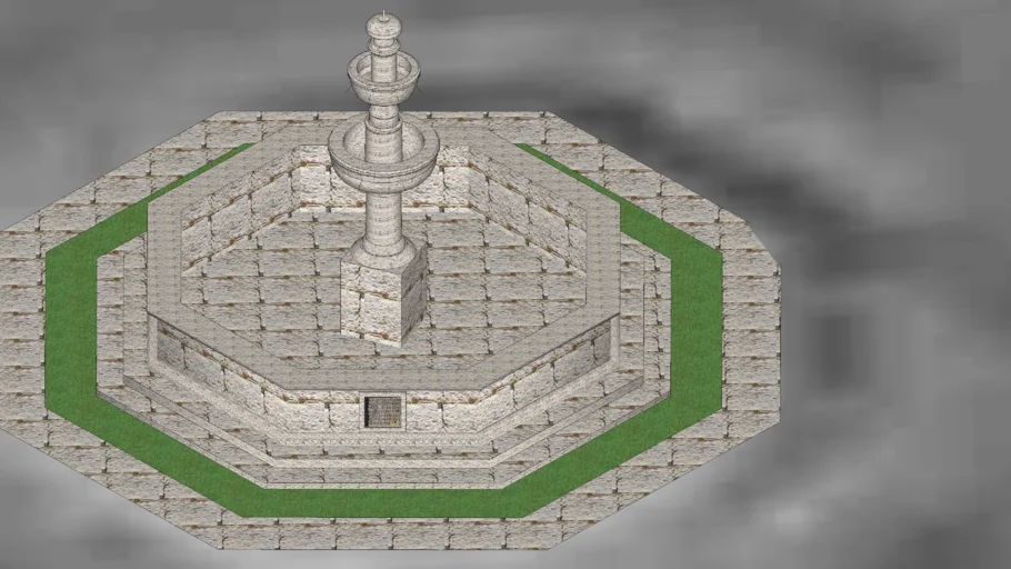 Pileta de la Plaza de Armas de Cajamarca, Peru | 3D Warehouse