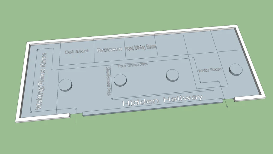 AI Haunted House Layout | 3D Warehouse