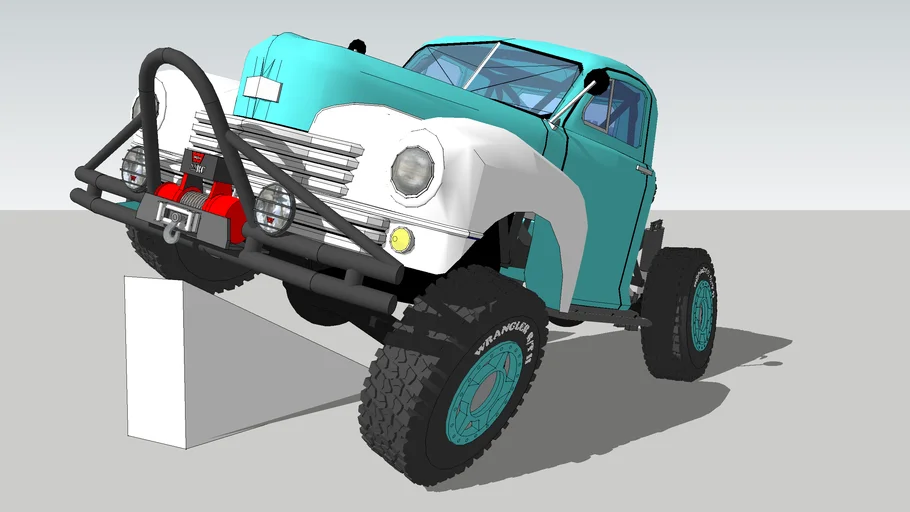 1949 Nash Rock Crawler Flexing | 3D Warehouse