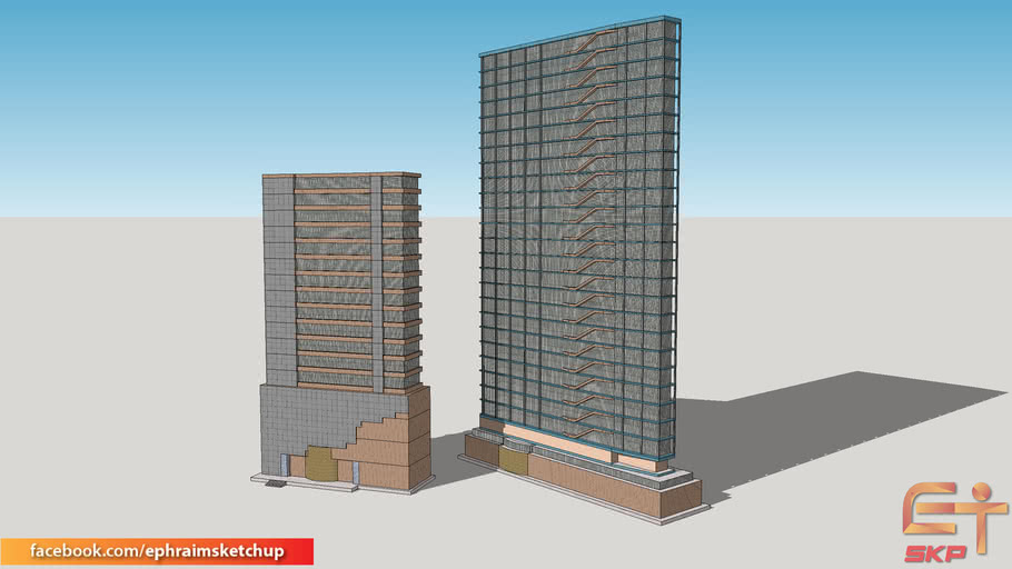 ET - BLD - Two Tower | 3D Warehouse