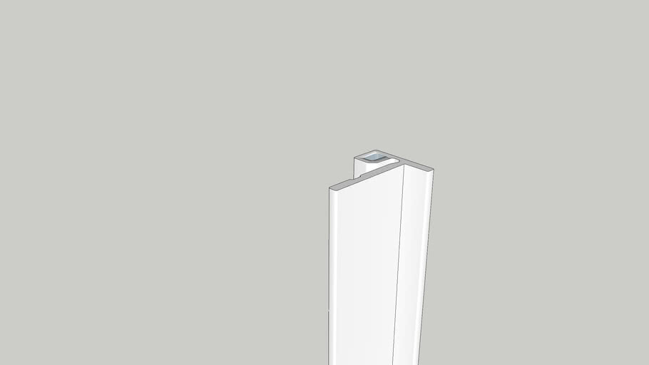 Slatted Cladding End Trim | 3D Warehouse