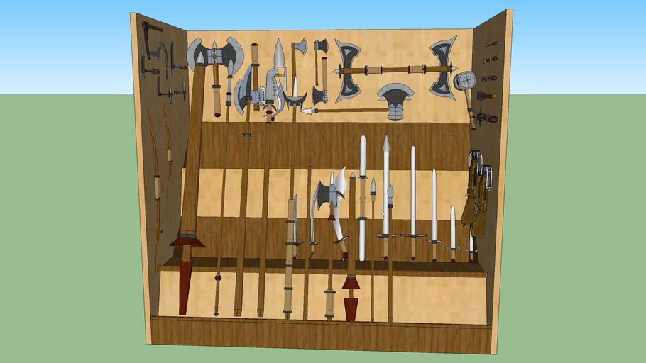 my sword rack | 3D Warehouse