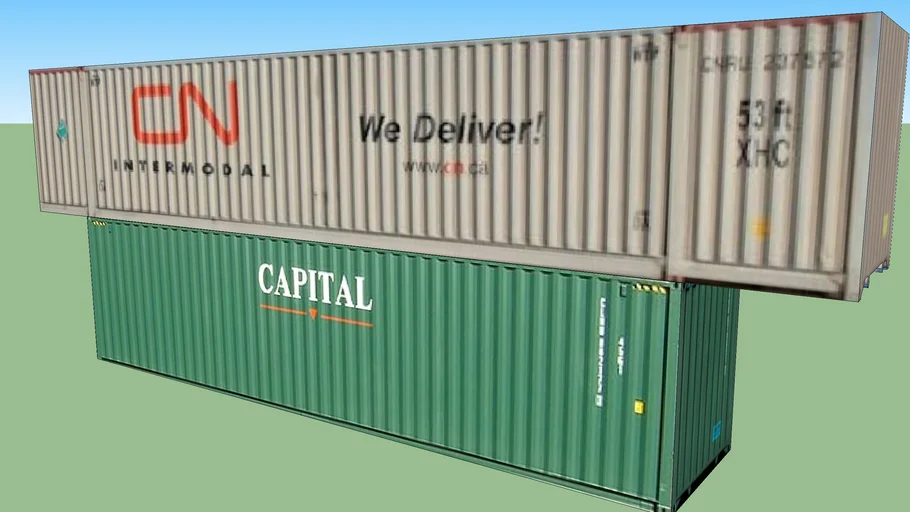 Container Double Stack | 3D Warehouse