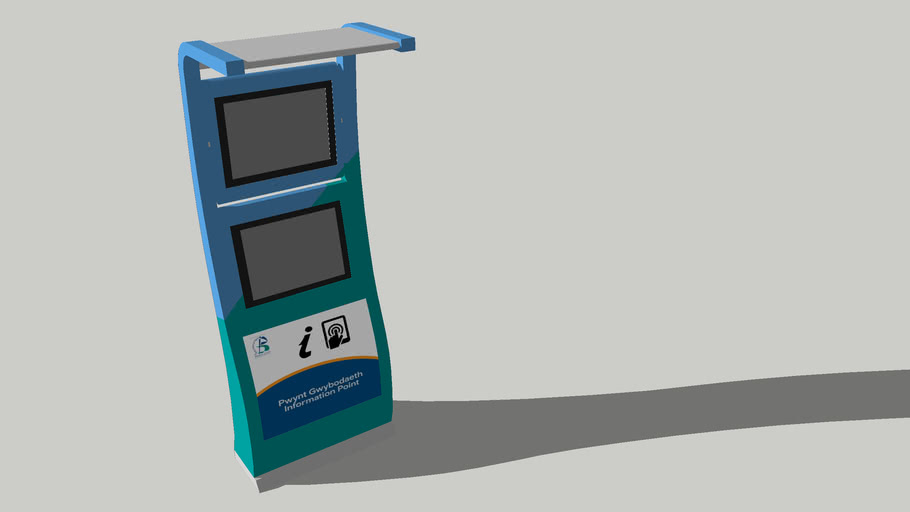 Interactive Information Kiosk - Touchscreen & Display Screen with Rain ...
