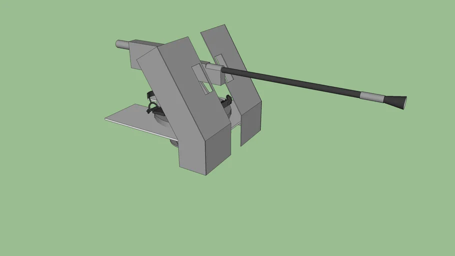 5.5cm Medium AA Gun | 3D Warehouse