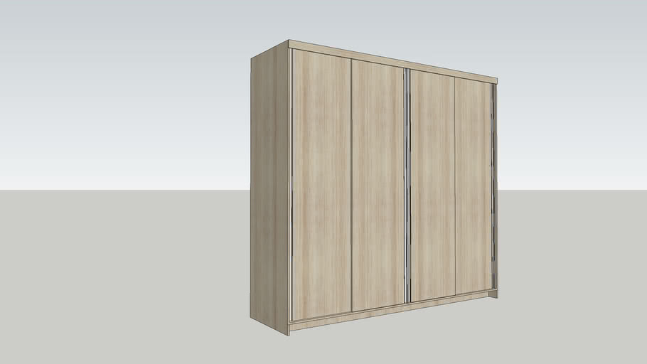 Guarda-roupas 4 portas | 3D Warehouse