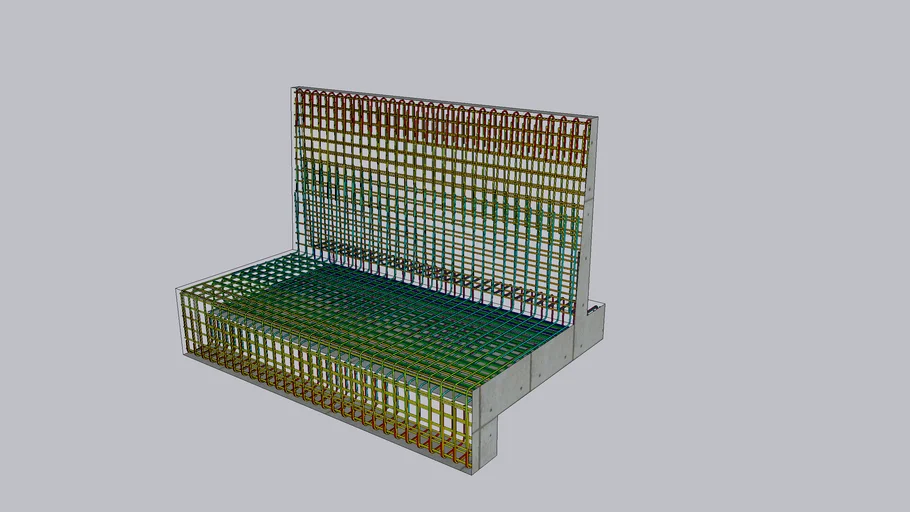 Reinforced Retaining Wall | 3D Warehouse