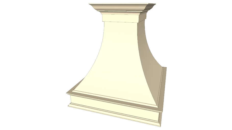 Four-sided Wood Range Hood | 3D Warehouse