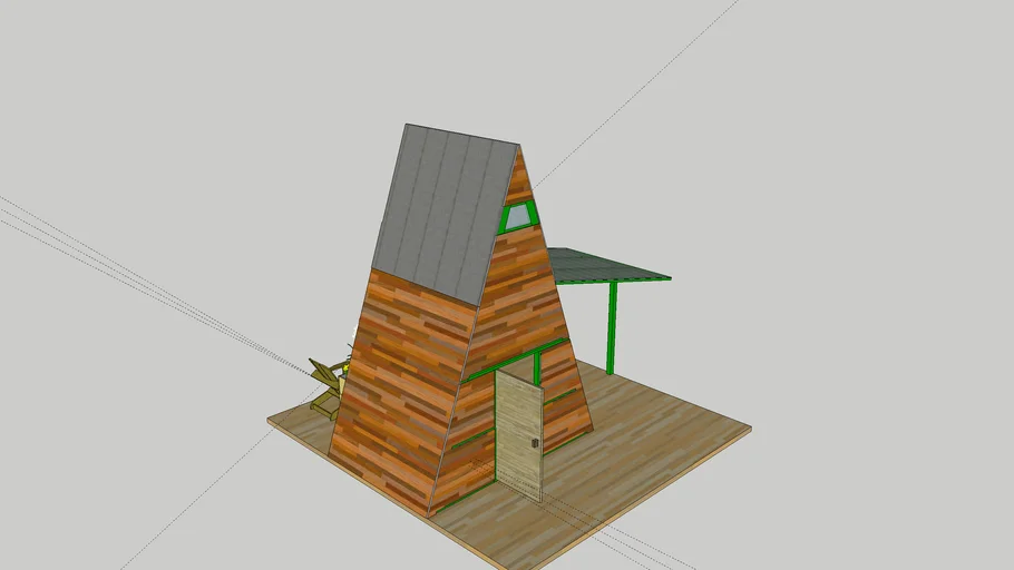 Tiny A-frame Cabin | 3D Warehouse