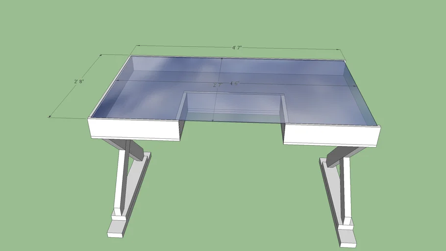 computer desk | 3D Warehouse