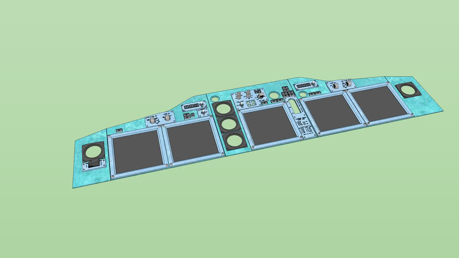 Boeing 737-800 panels upper MIP DIY homemade cockpit | 3D Warehouse
