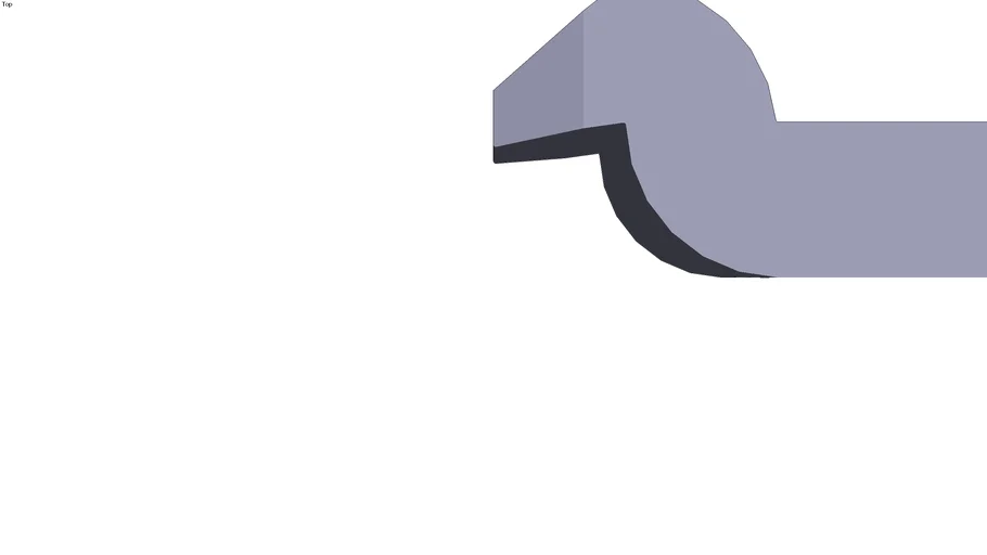 Swan neck clamp - 400 x 100 x 60 mm | 3D Warehouse