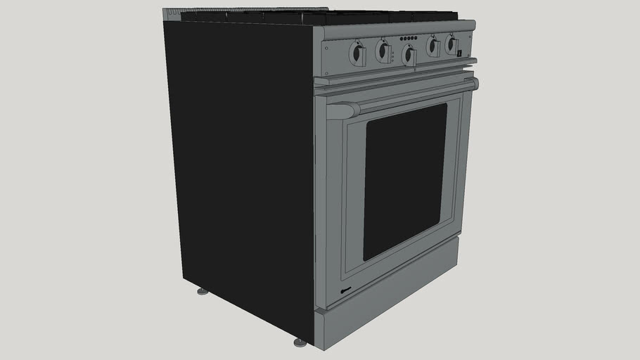 30' Gas Range | 3D Warehouse