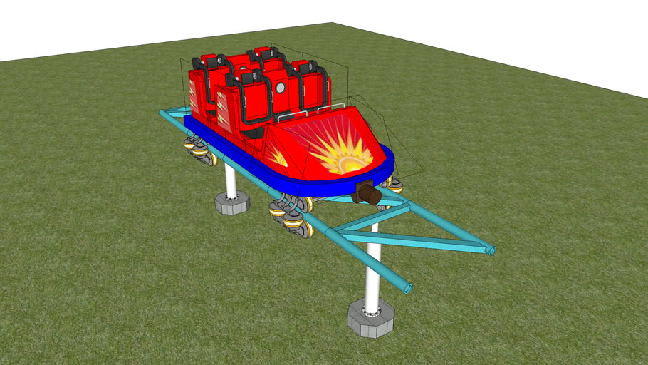 California Screamin Front Car | 3D Warehouse