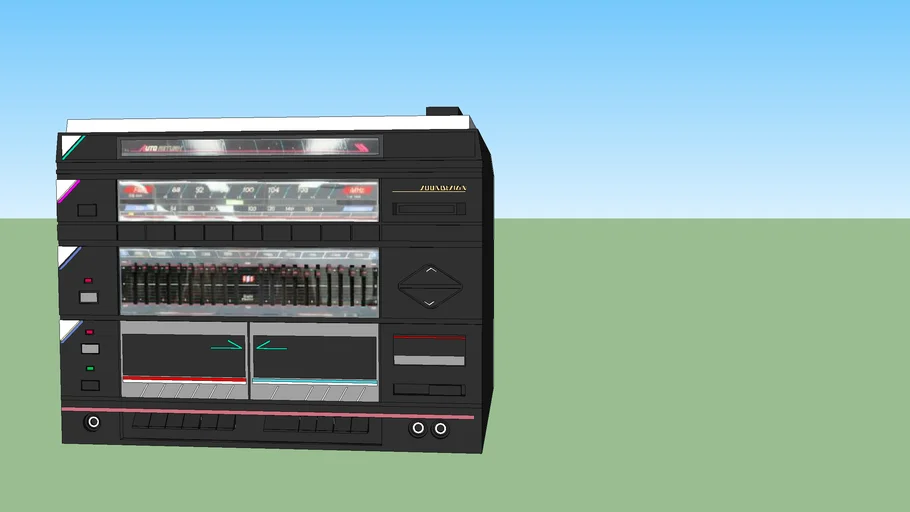 Soundesign 6871 stereo system w/turntable | 3D Warehouse