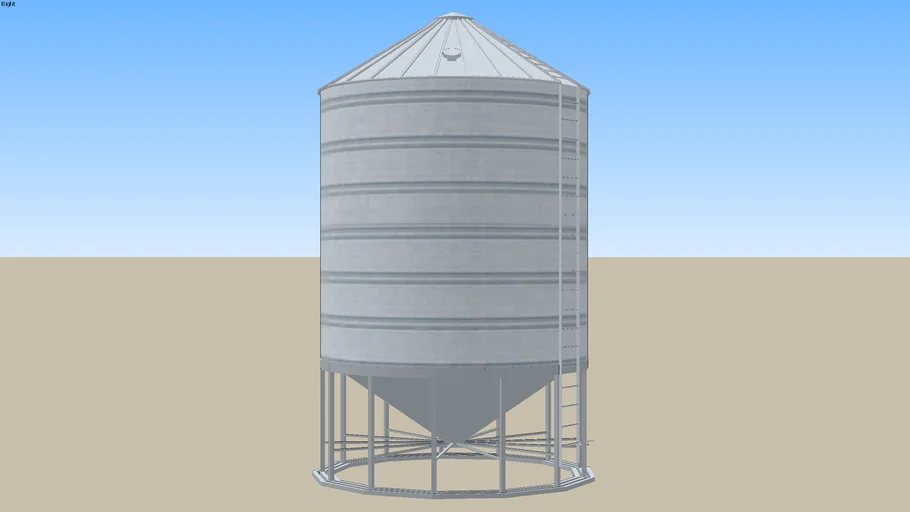 GE 52m3 Elevated Silo | 3D Warehouse