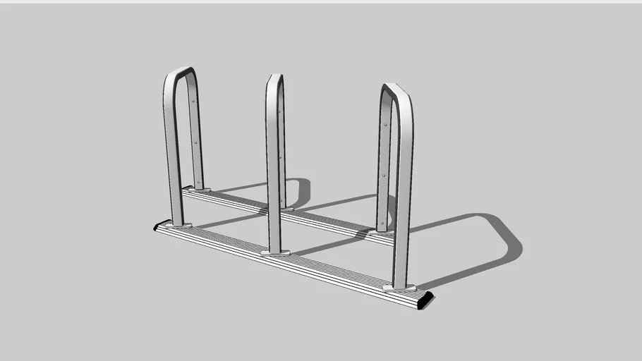 Bike Rack: The Burnside Bike Corral Skew 6 | 3D Warehouse