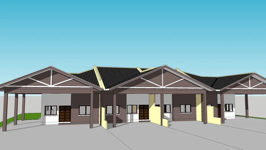 SINGLE STOREY TERRACE | 3D Warehouse