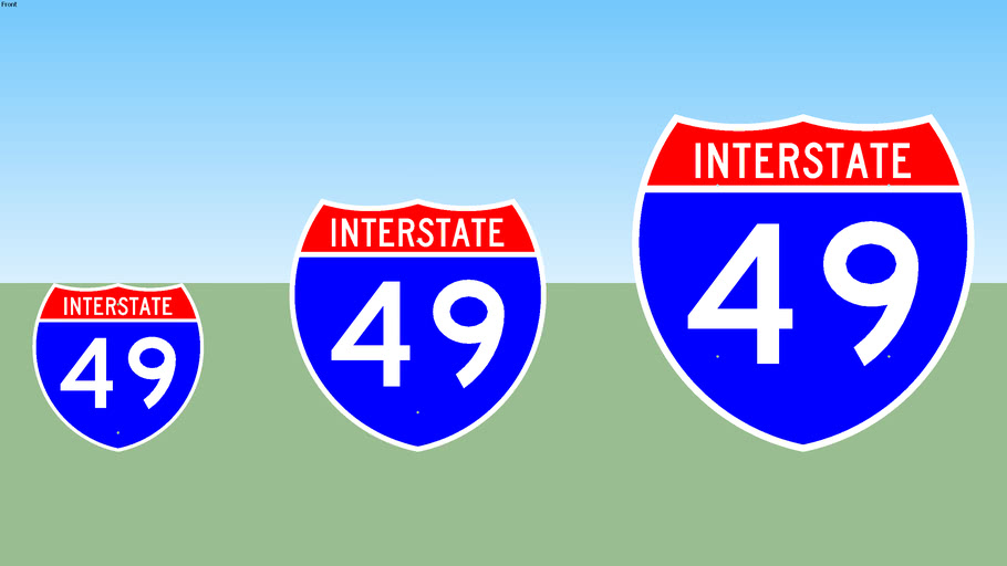 Interstate 49 Sign | 3D Warehouse
