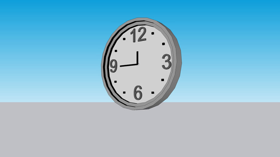 Wall Clock | 3D Warehouse