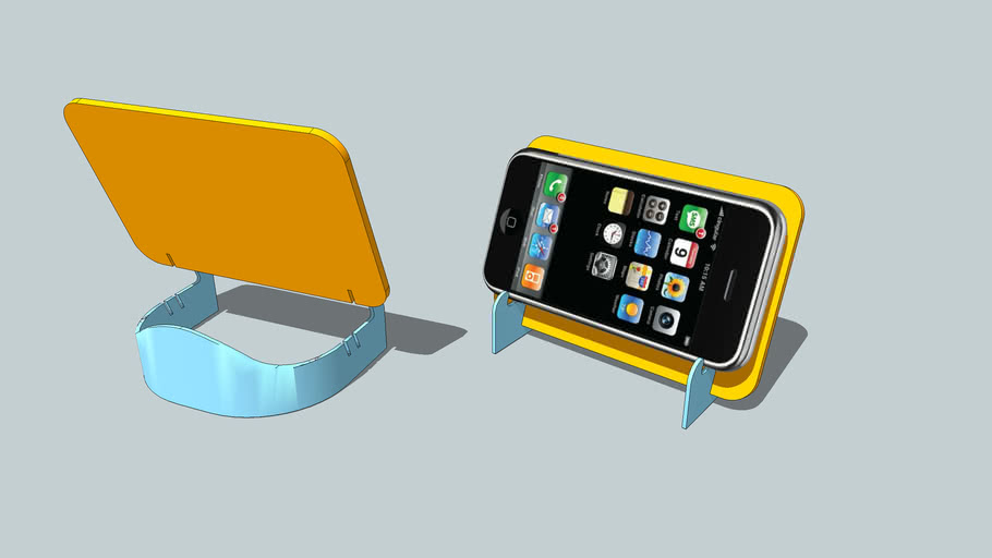 Iphone Holder drawn using CAD | 3D Warehouse