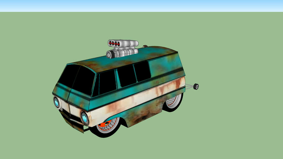 Wheelie-mobile Dodge A-100 | 3D Warehouse