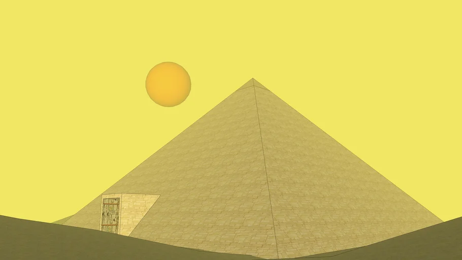 Pyramida v poušti | 3D Warehouse