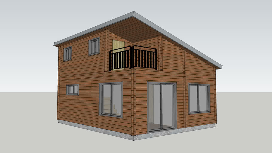 TIMBER BLOCK HOUSE | 3D Warehouse