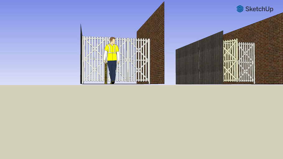 Gate - Convert 2017 to 2016 | 3D Warehouse
