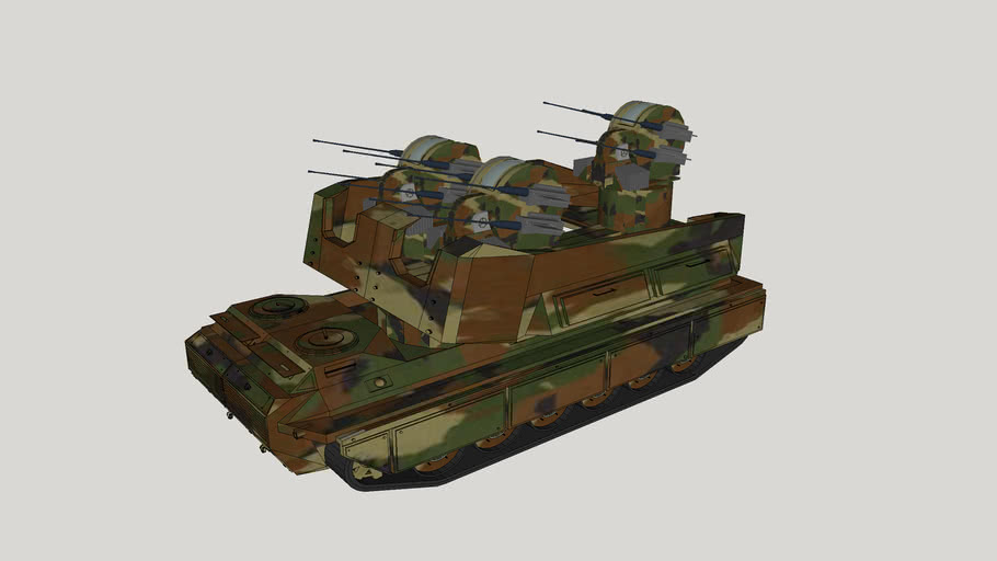 WW2-1947-ADVANCED-GERMAN-MOBILE-AA-MULTI-FLAK-UNIT | 3D Warehouse