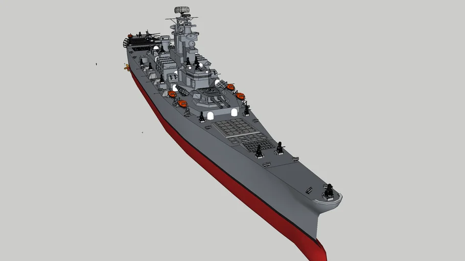 USS New-Iowa | 3D Warehouse
