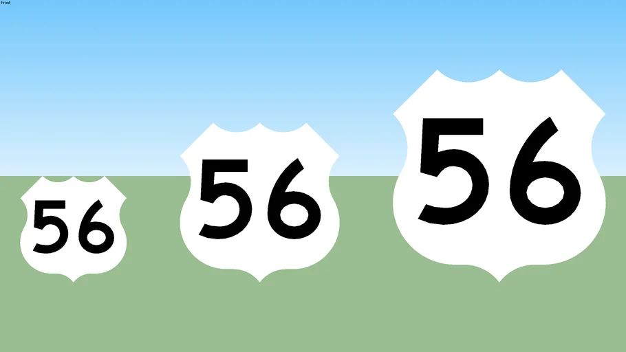 U.S. 56 Sign | 3D Warehouse