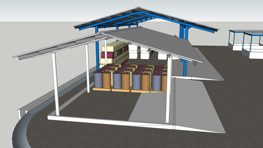 Shelter steel structure | 3D Warehouse