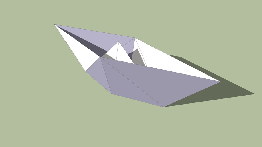 Origami boat | 3D Warehouse