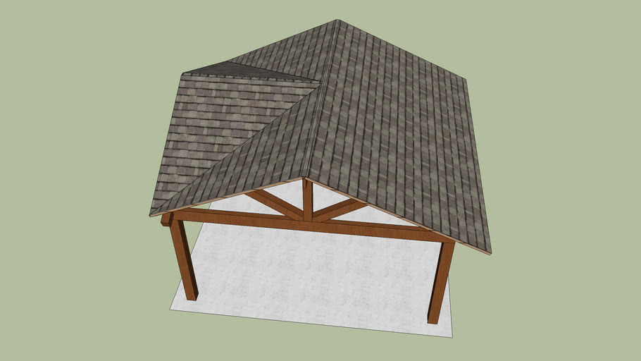 Triple Gable Pavilion | 3D Warehouse