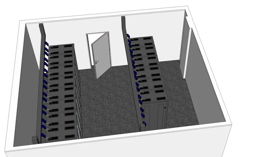 DESIGNED RACK ROOM 1 BROADCAST FACILITY | 3D Warehouse