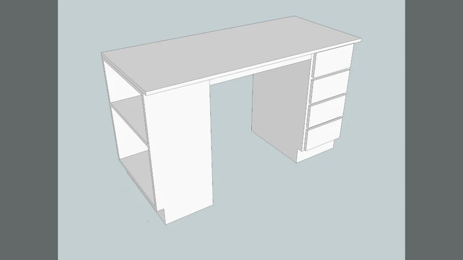 Study desk | 3D Warehouse