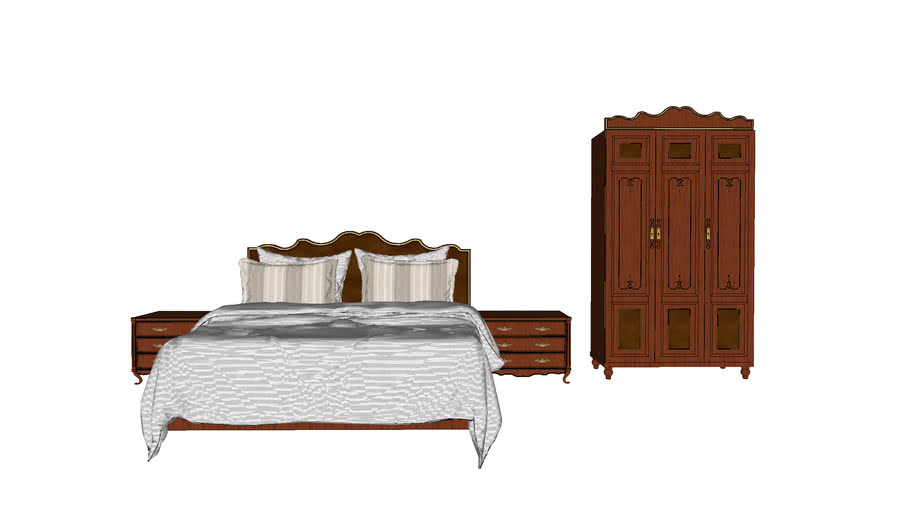 Classical bed | 3D Warehouse