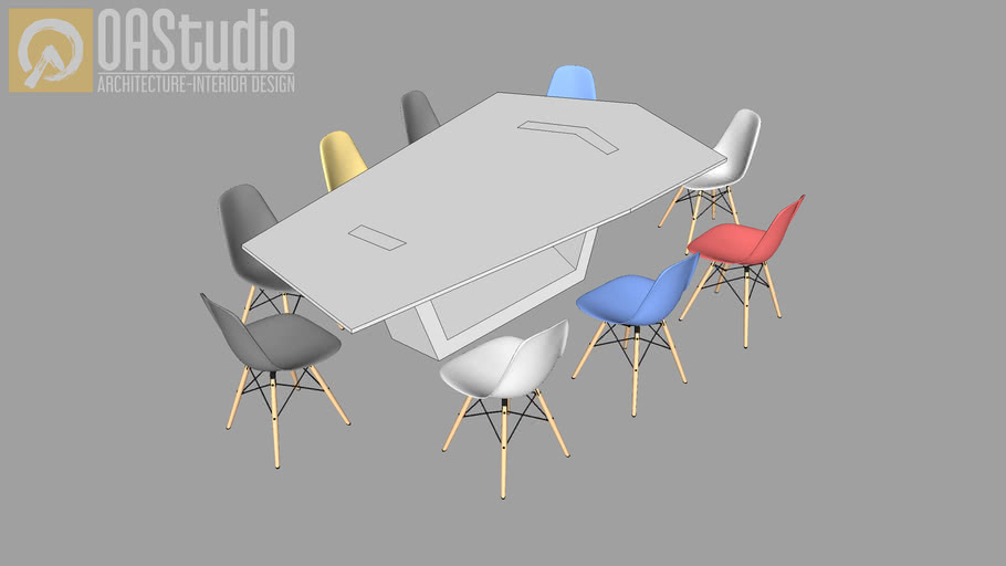 Meja Meeting 1 | 3D Warehouse