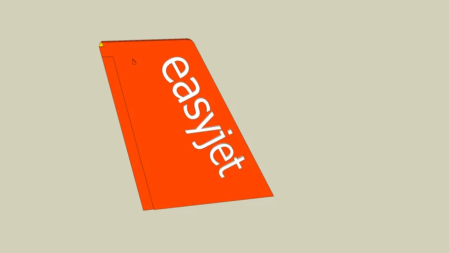 easyjet airplane tail | 3D Warehouse